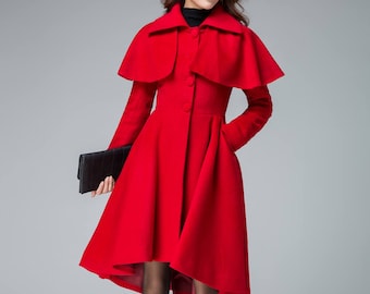 Short Red Cape - Etsy