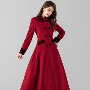 Wool Coat, Princess Wool Coat, Long Wool Coat, Wool Dress Wool Coat, Princess Wool Coat, Long Wool Coat, Wool Dress