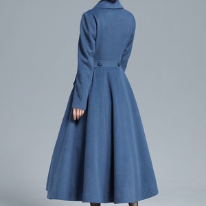 Vintage Inspired Long Wool Princess Coat Women, Fit and Flare Coat ...