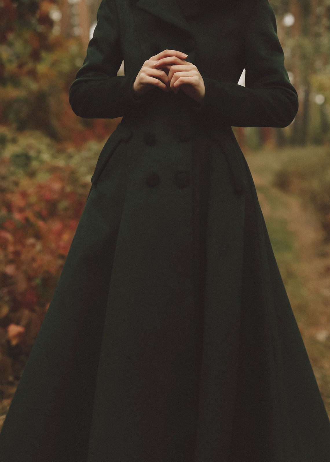 Vintage Inspired Maxi Wool Coat Long Wool Coat Wool Coat - Etsy