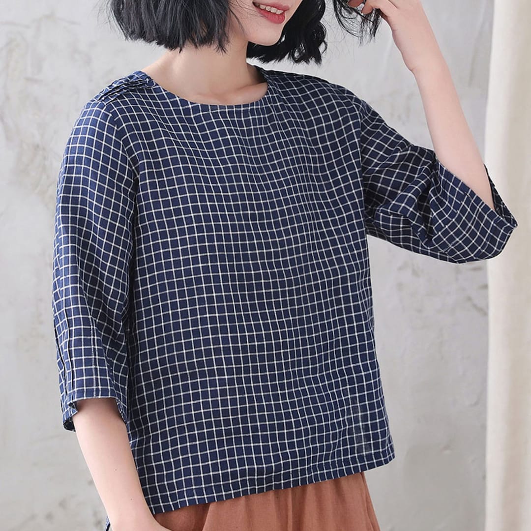 Linen Blouse, Summer Linen Blouse, Women Linen Blouse, Plus Size Blouse ...