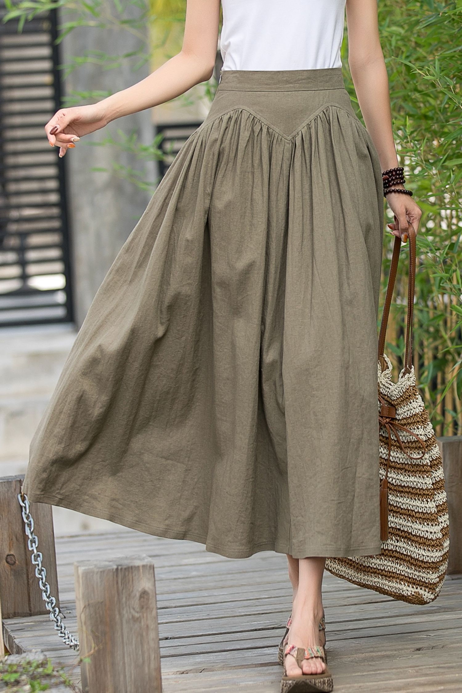 Maxi Linen Skirt, A Line Skirt, Summer Linen Skirt, Linen Skirt for ...