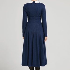Wool Dress, Prom Dress Long Blue, Womens Dresses Casual, High Waisted ...