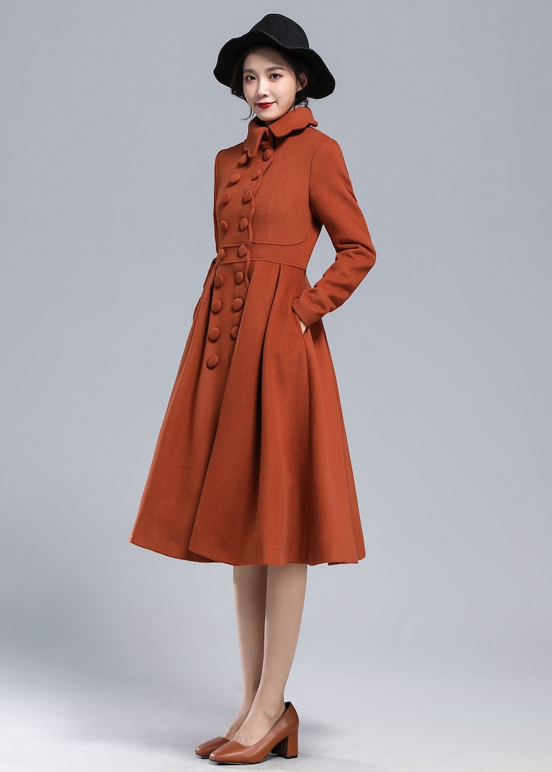 Vintage 1940s Wool Princess Coat Winter Caramel Long Wool - Etsy