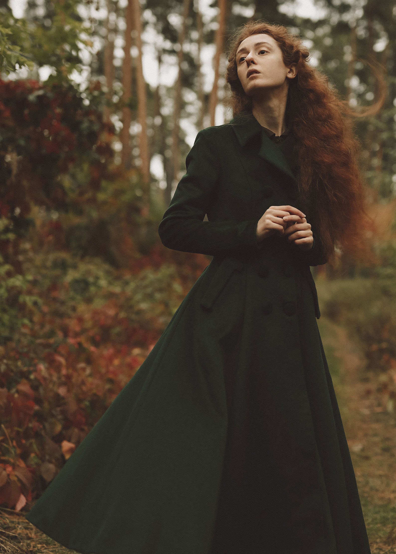 Vintage Inspired Maxi Wool Coat, Long Wool Coat, Wool Coat Women ...