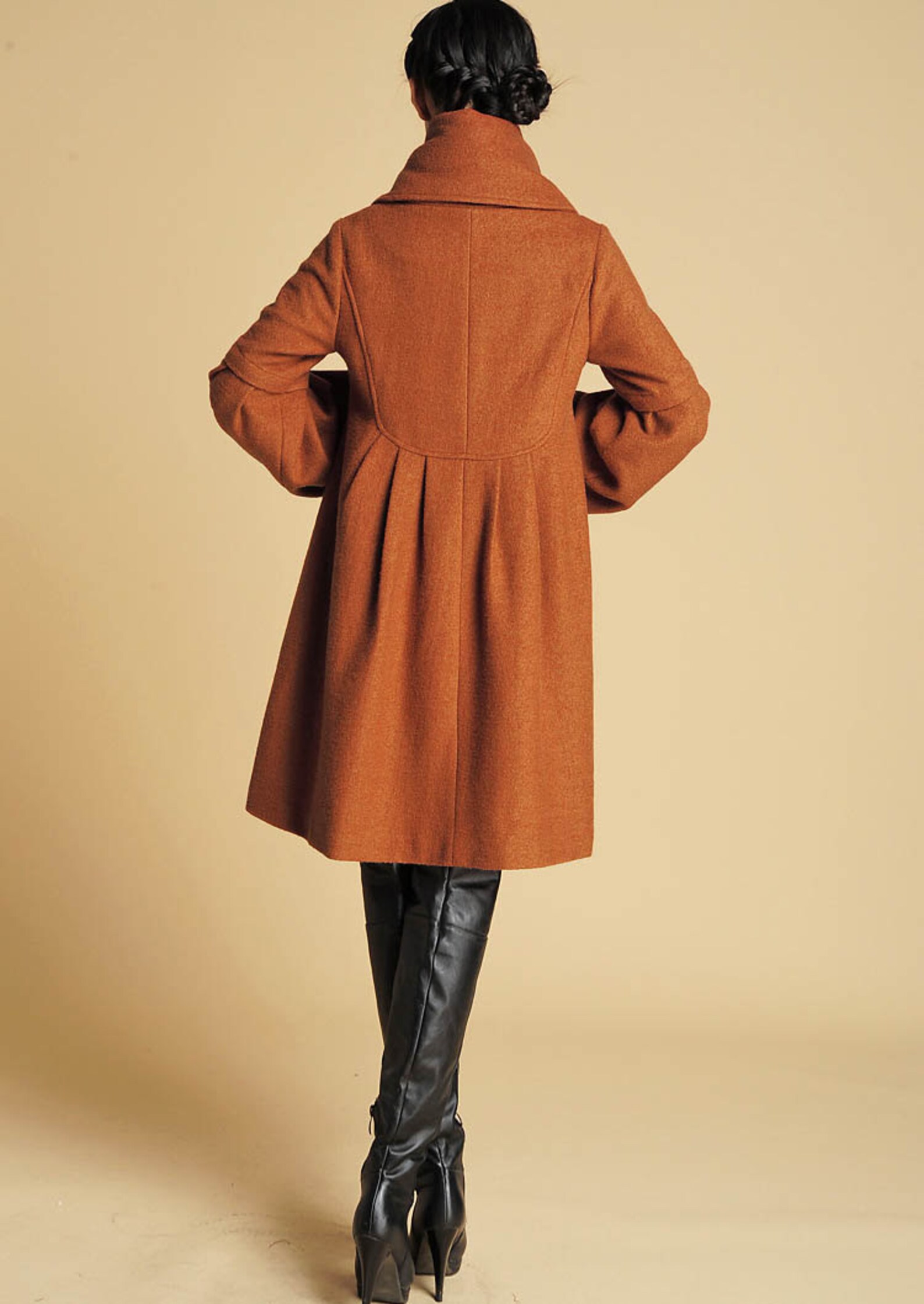 Vintage Inspired Wool Coat Winter Coat Womens Winter Etsy