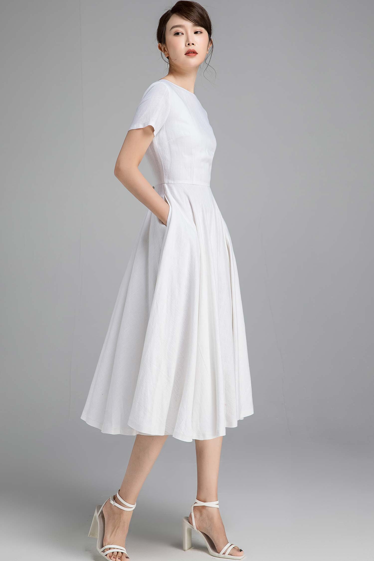 Simple Wedding Dress Short Wedding Dress Modest Wedding - Etsy Israel