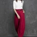 Red Linen Pants, Linen Pants, Linen Pants Women, Woman Pants, Baggy ...