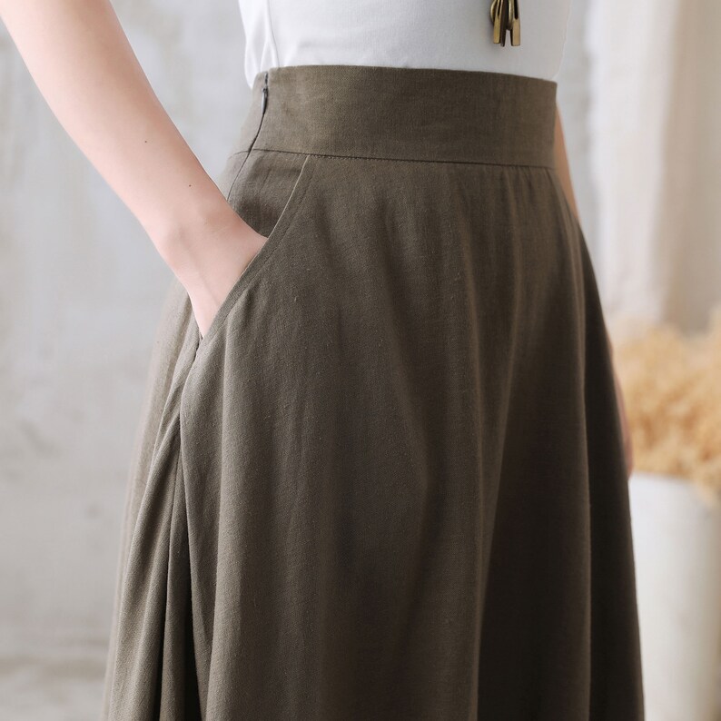 Long Linen Skirt Linen Maxi Skirt for Women A Line Long - Etsy