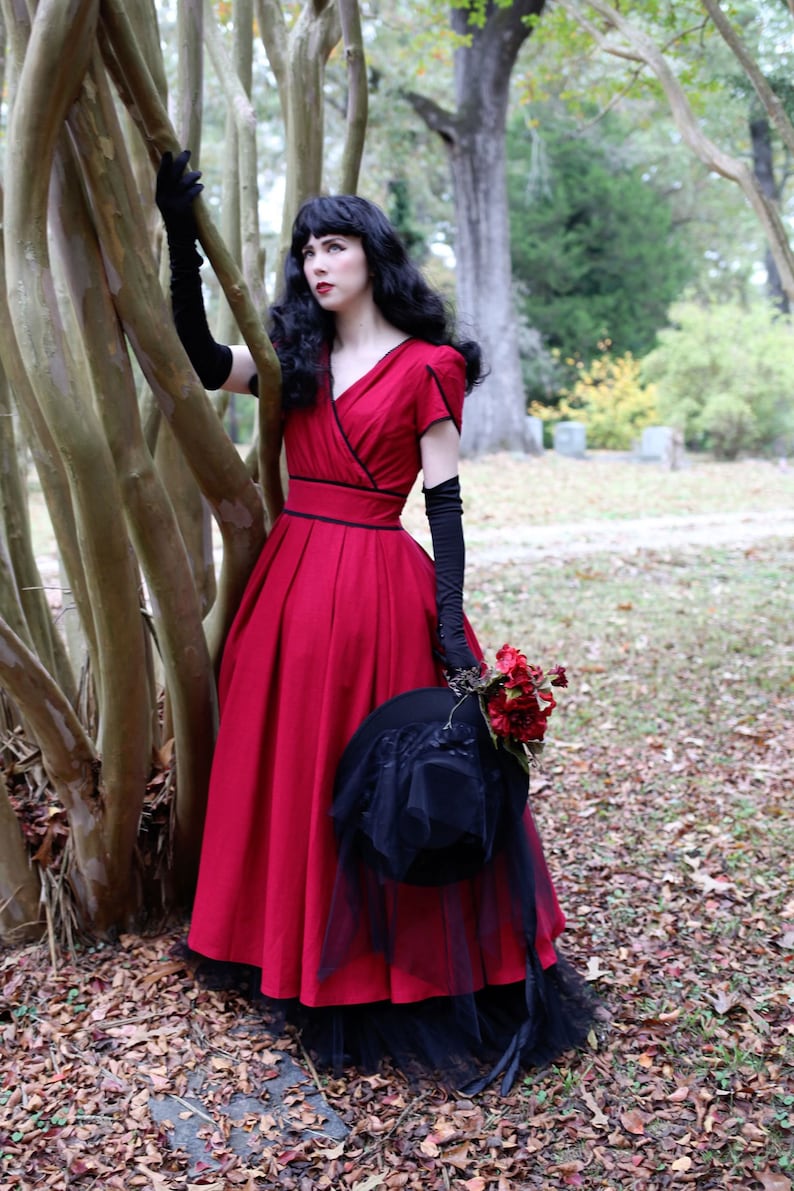 Empire waist Linen maxi Cottagecore dress Modest Linen dress | Etsy