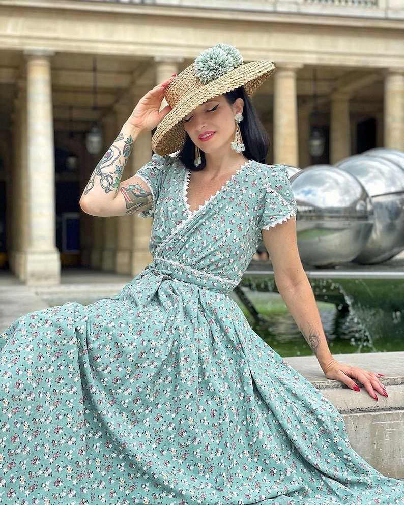 Empire Waist Linen Maxi Cottagecore Dress Modest Linen Dress - Etsy