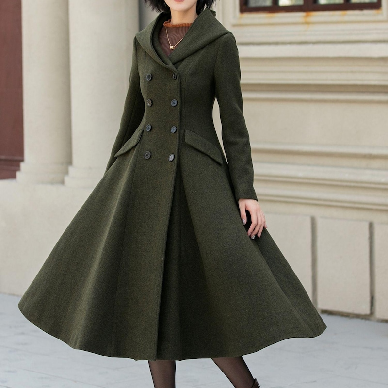 Wool Lined Swing Coat - Etsy