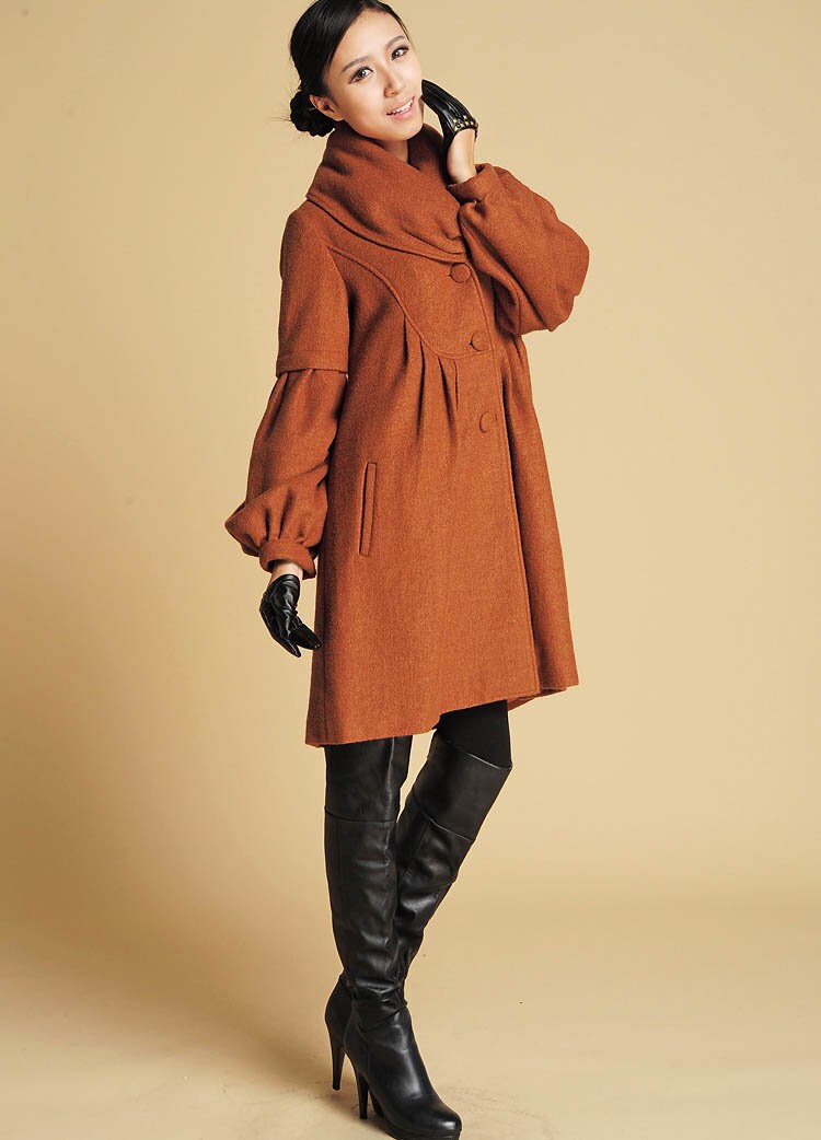 Vintage Inspired Wool Coat Winter Coat Womens Winter Etsy