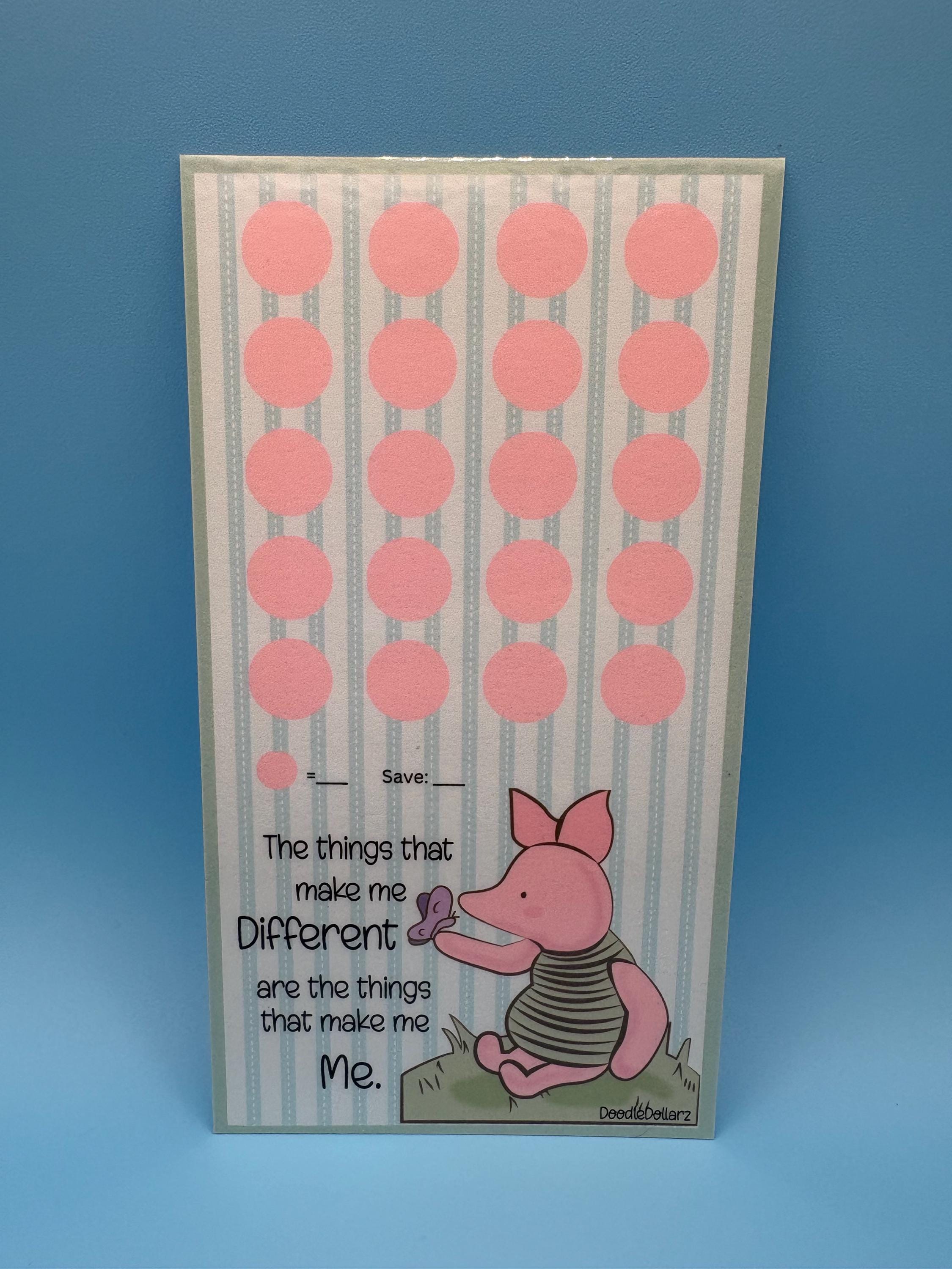 Winnie-the-pooh Mini Savings Challenges, A6 Budget Binder Cards (set of ...