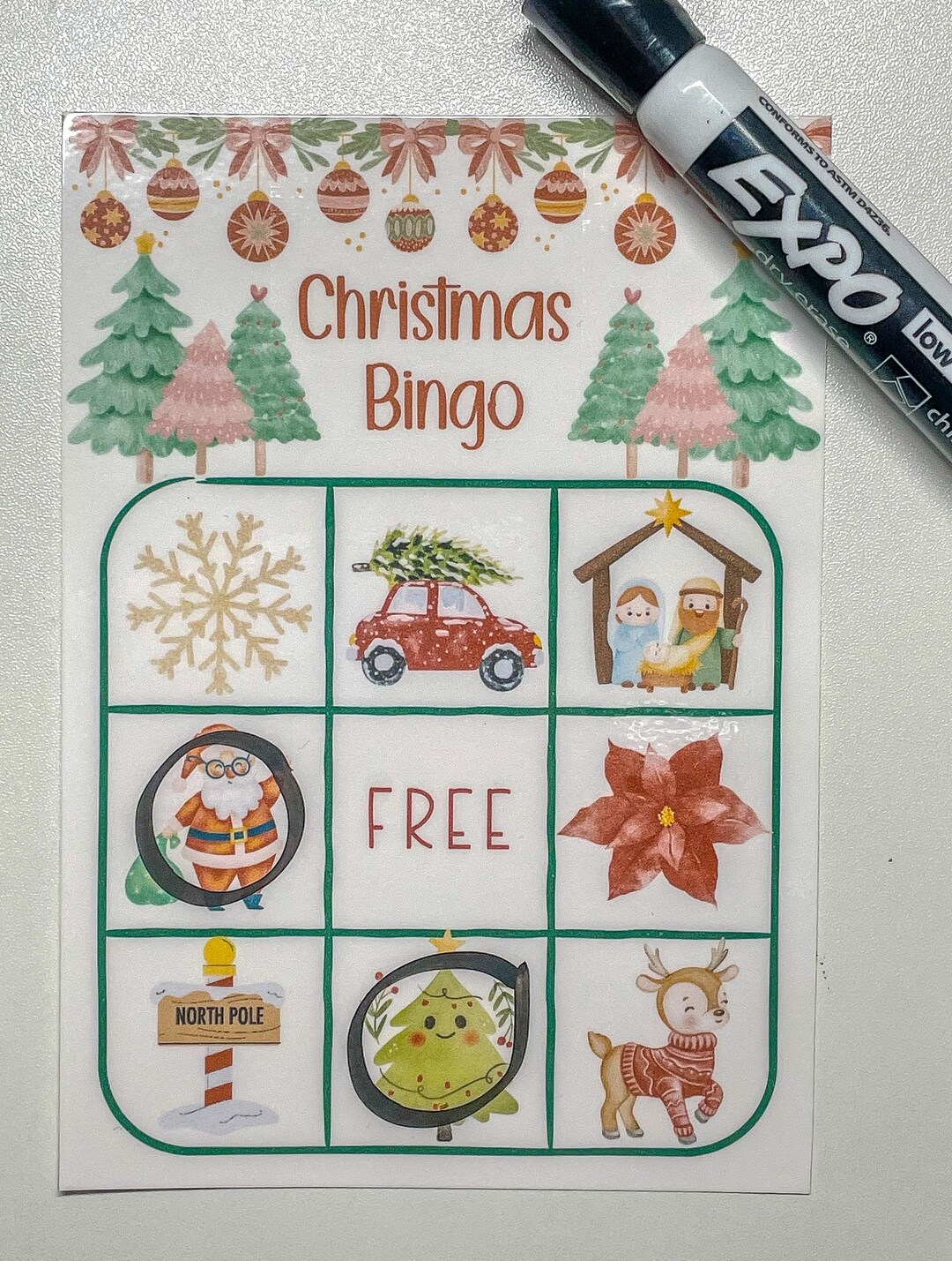 Christmas Bingo Cards, Christmas Bingo for Family, Holiday Bingo ...