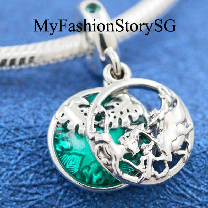 Disney Lion King Timon and Pumbaa and Simba Dangle Charm Fit Bracelet ...