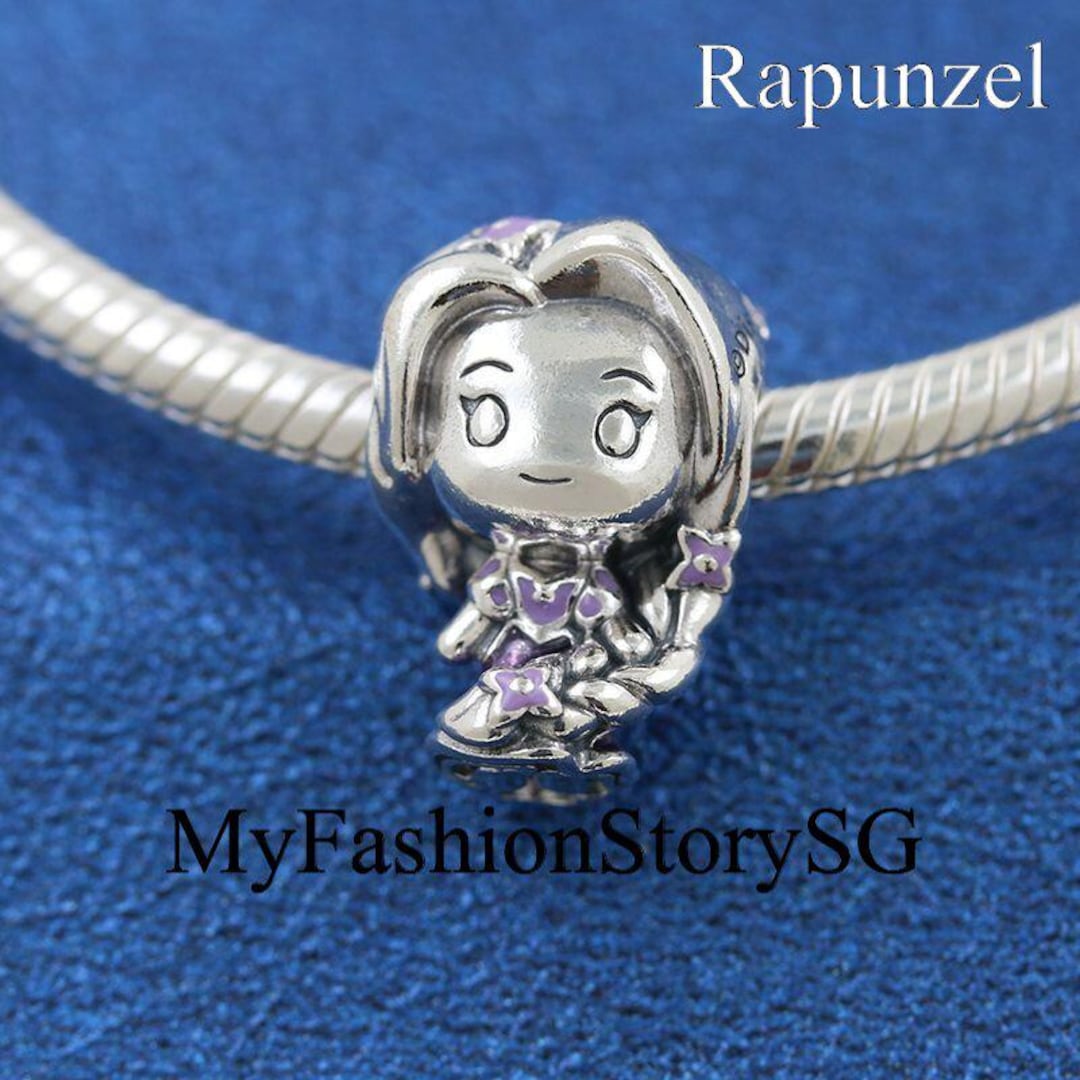 Disney Cute Rapunzel Princess Charm Fit Pandora Bracelet Necklace ...