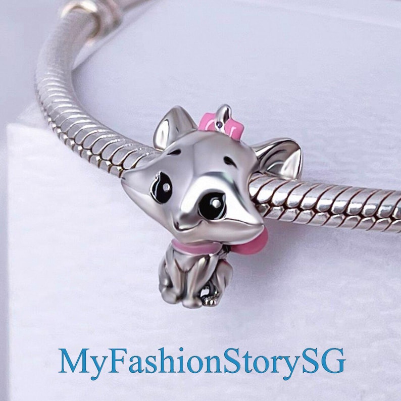 Disney the Aristocats Marie Charm Fit Bracelet Necklace Pendants Beads ...