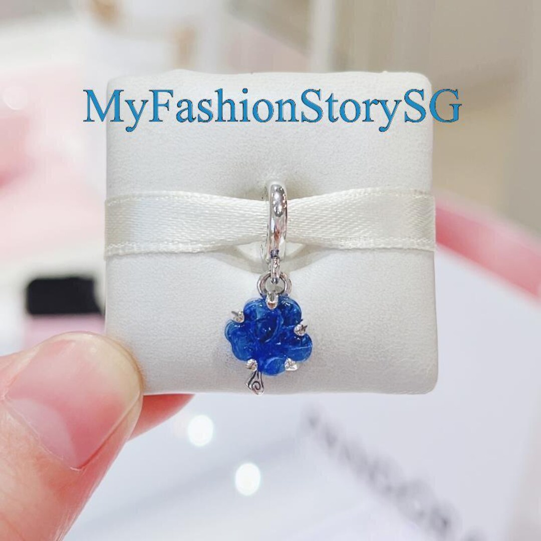 Blue Family Tree Dangle Charm Fit Bracelet Necklace Pendant Women ...