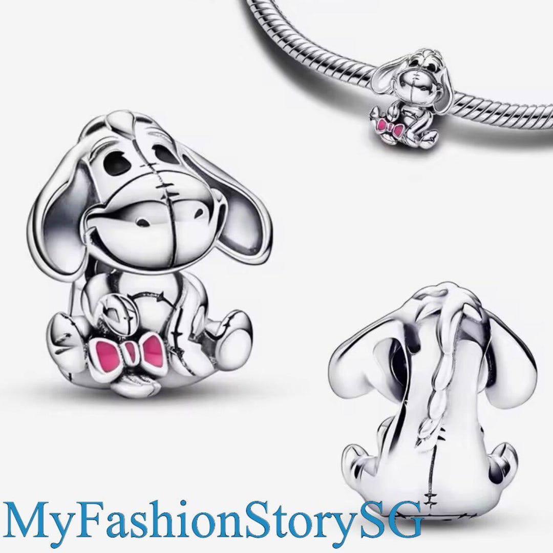 Disney Eeyore Winnie the Pooh Bear Charm Beads Fit Pandora Bracelet ...
