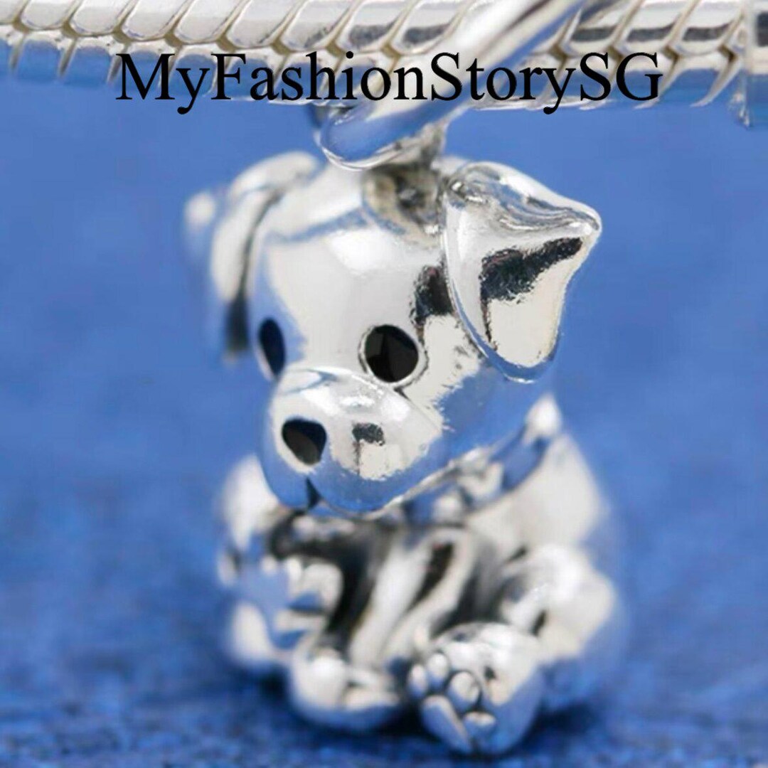 Labrador Puppy Dog Dangle Charm Fit Bracelet Necklace Pendant Women DIY ...