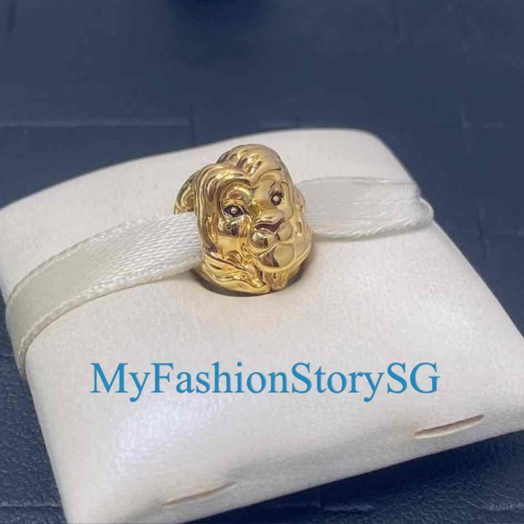 Disney Gold Simba Head Lion King Charm Fit Bracelet Necklace Pendants ...