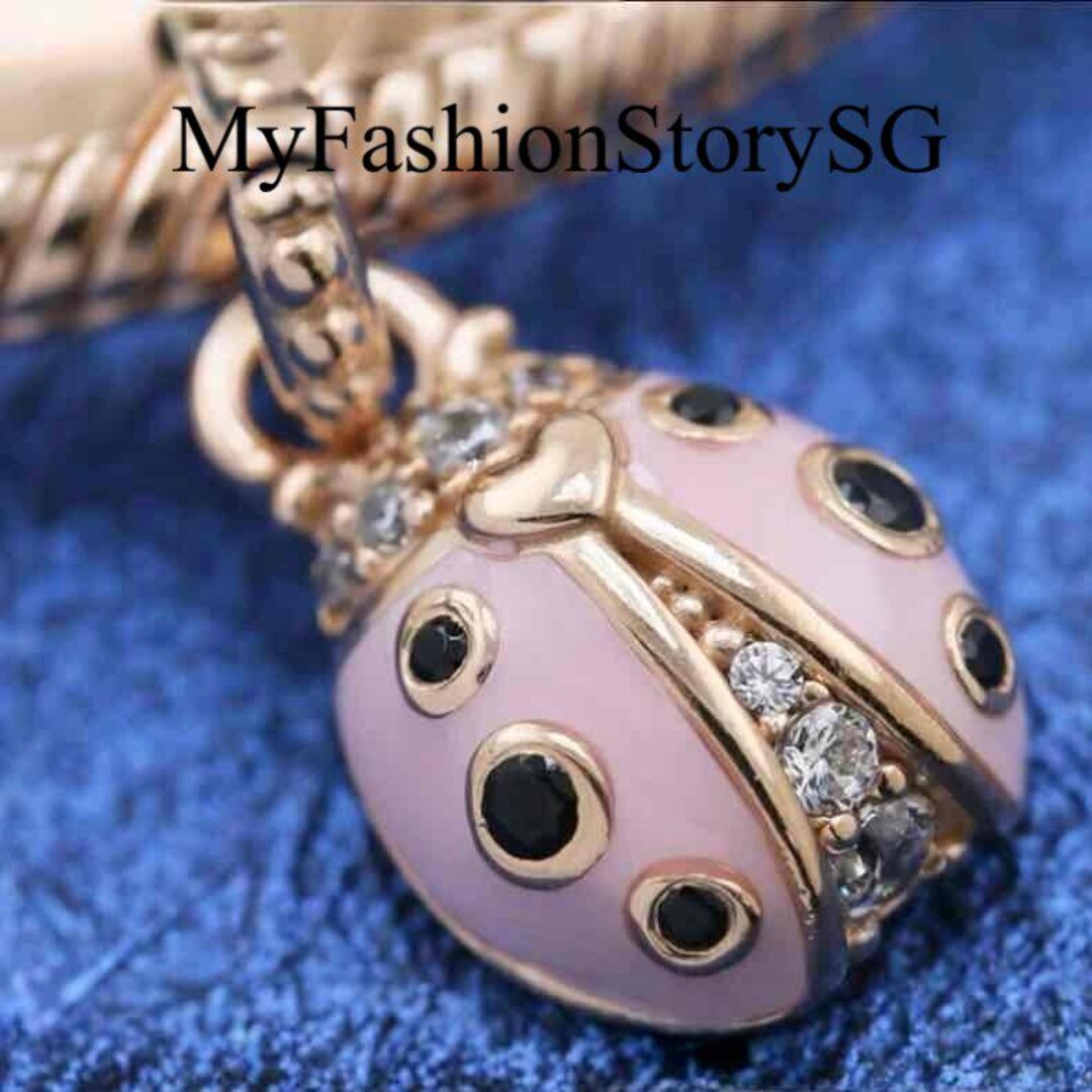 Pink Ladybird Pendant Charm Fit Bracelet Necklace Pendant Women Fashion ...