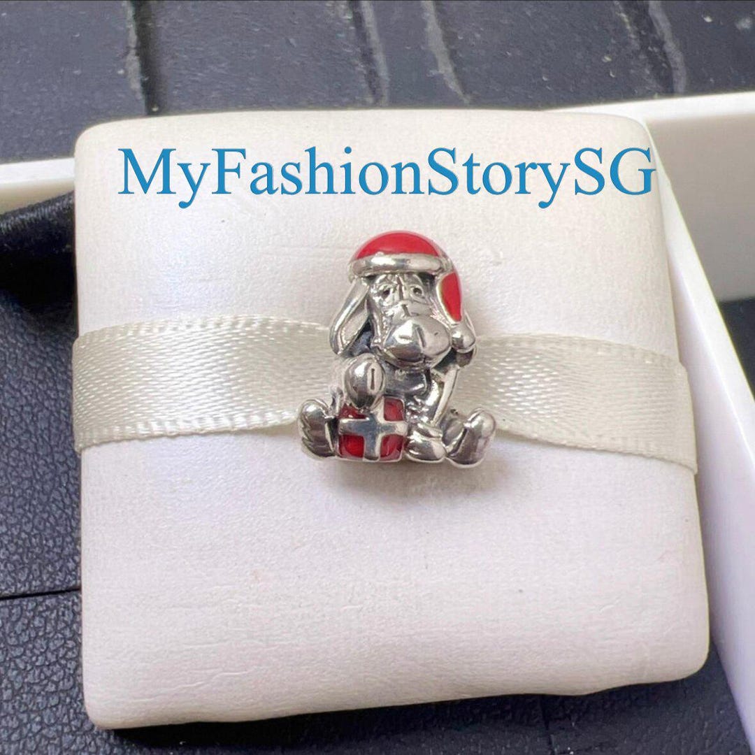 Disney Eeyore Christmas Charm Fit Bracelet Necklace Pendant DIY Women ...