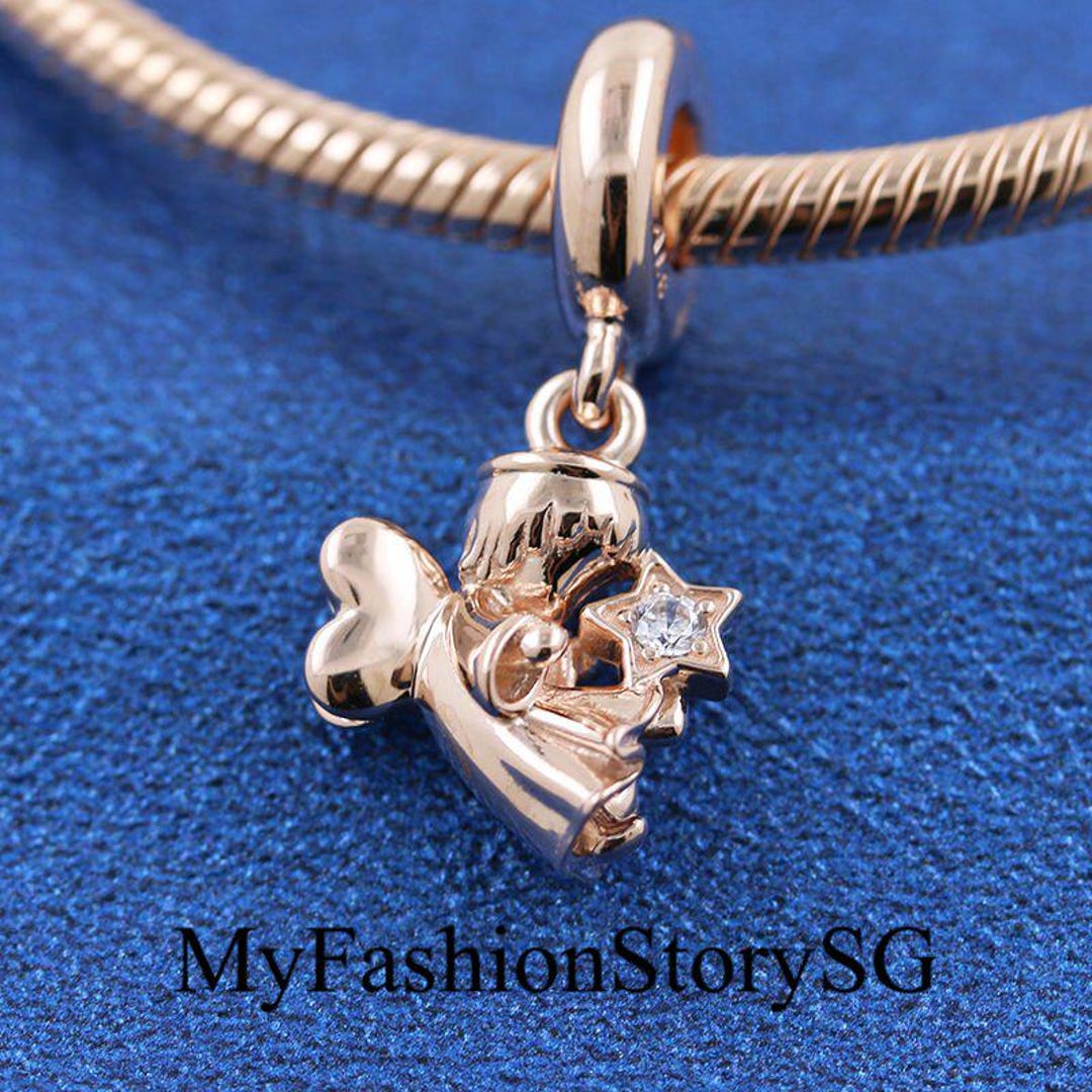 Heart Winged Angel Dangle Charm Fit Bracelet Necklace Pendant Women ...