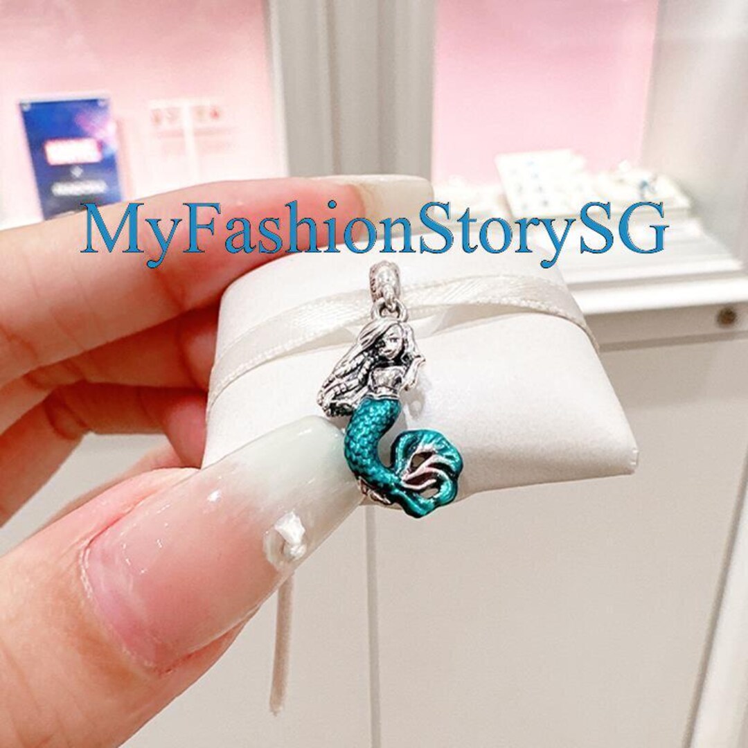 Disney the Little Mermaid Ariel Charm Fit Bracelet Necklace Pendant ...