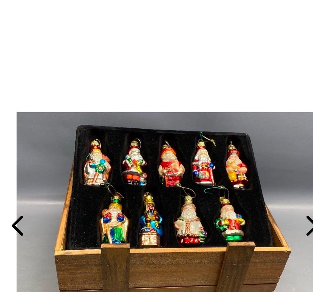 Vintage 2002 Thomas Pacconi Collection Christmas Ornaments in Wooden ...