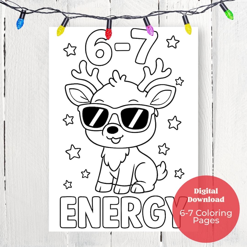 6-7 Christmas Coloring Pages | Elf, Santa, Reindeer, Penguin | Funny ...
