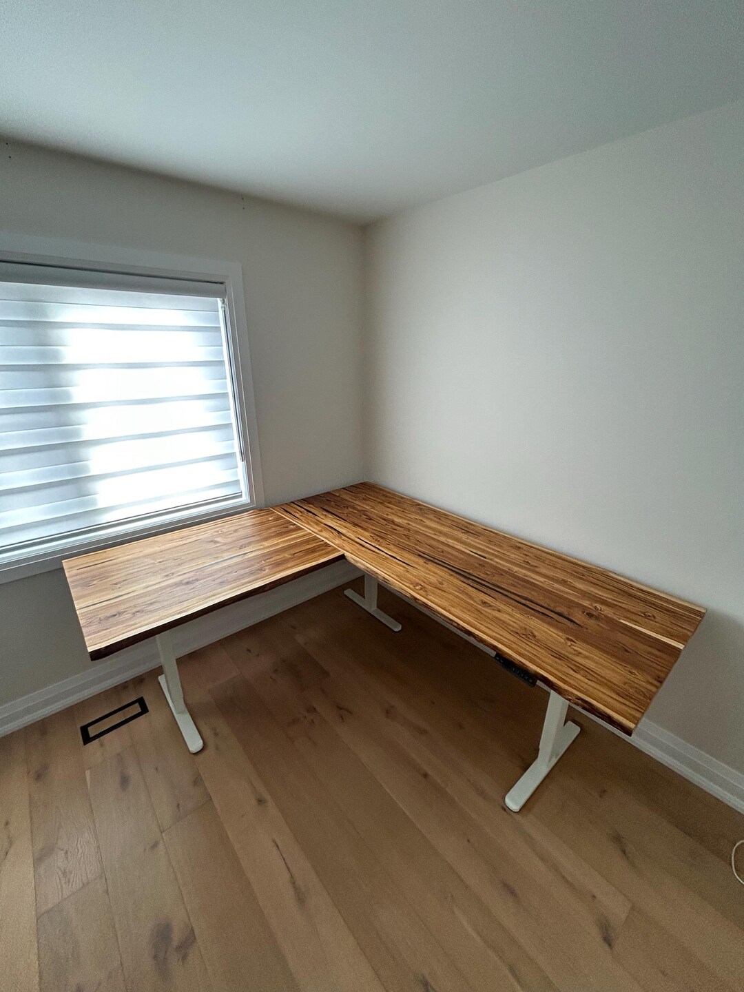 L-shaped Sit/stand Desk - Etsy