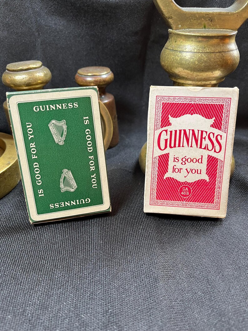 Vintage Guinness “guinness is Good for You” Playing Cards Pair Two ...