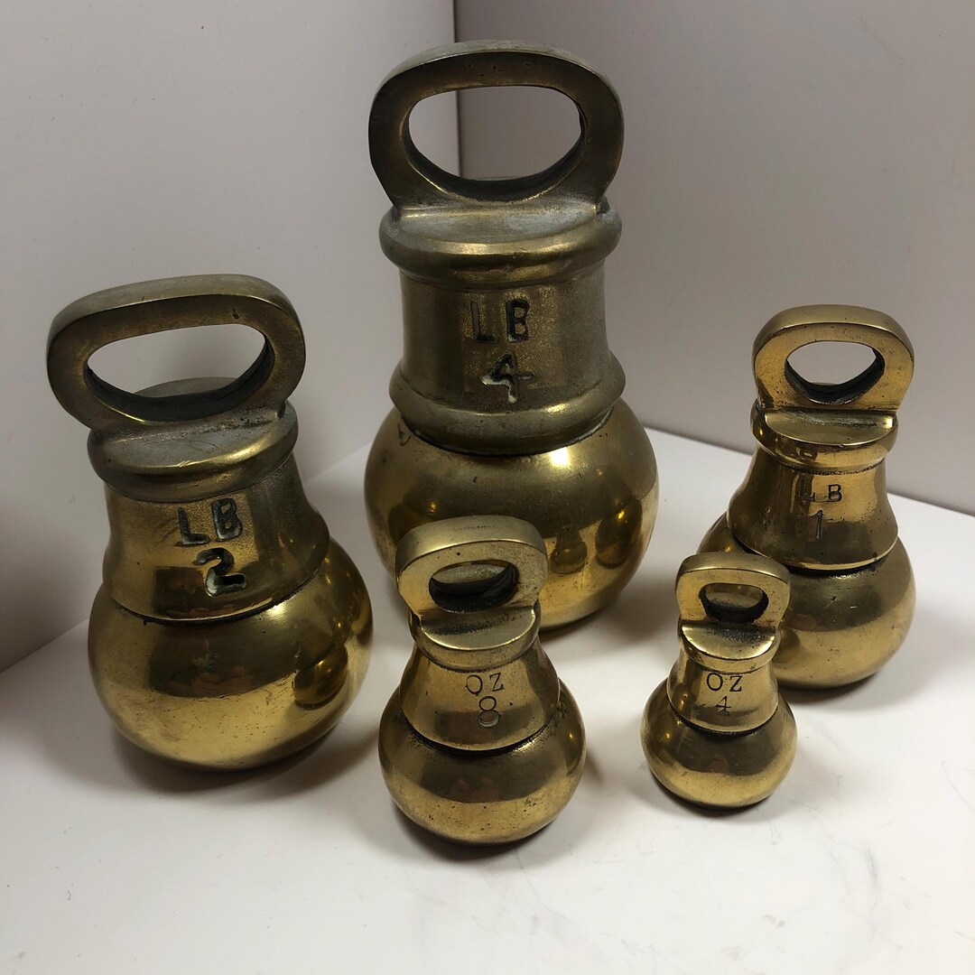 Antique Early 20th Century Brass Bell Weights – Round Bottom Trade ...
