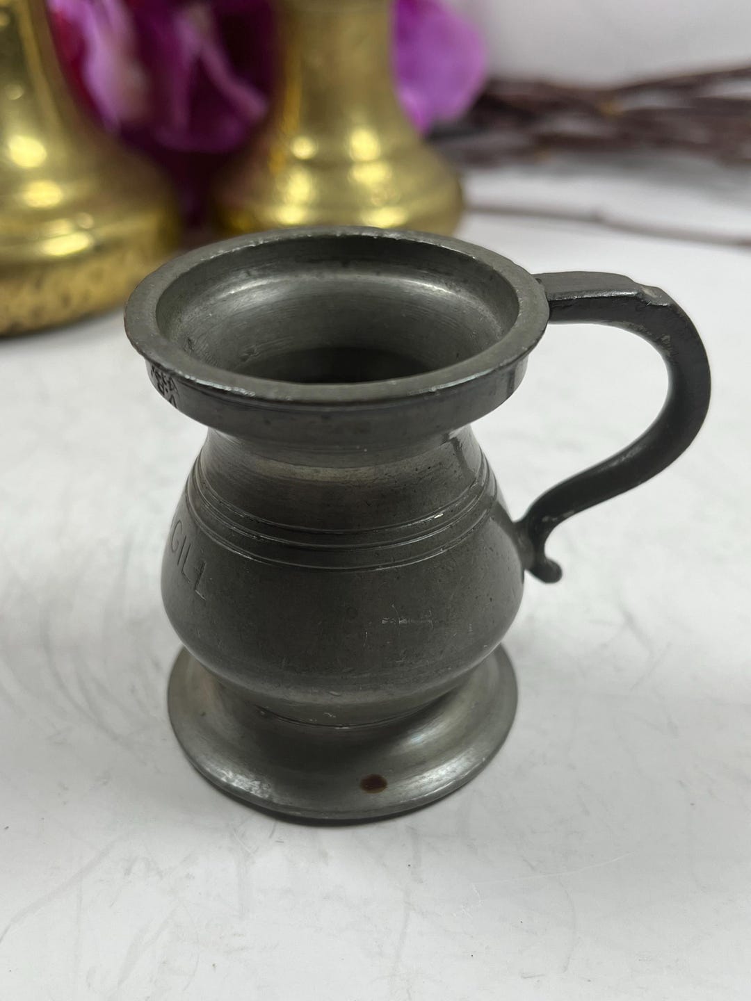 Victorian 1/4 Gill Measure With Queen Victoria Mark – 1880s Leicester ...