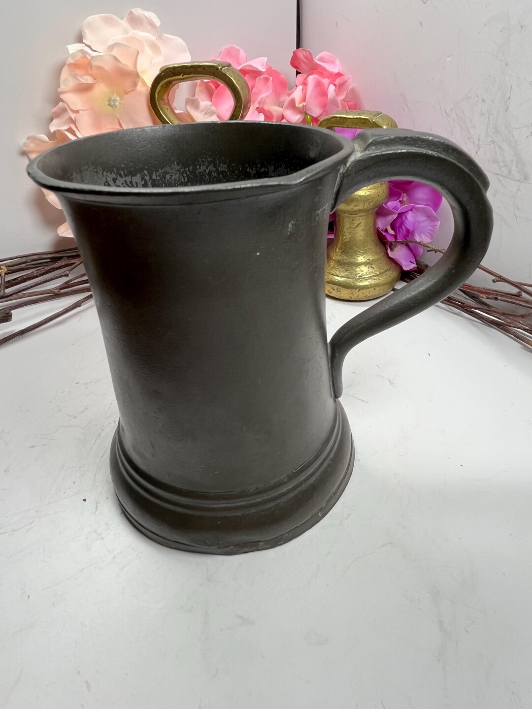 Antique Victorian Pewter Pint Measure With Queen Victoria Mark – West ...