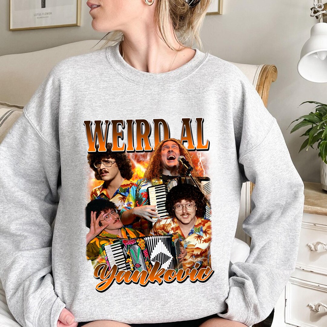 Weird Al Yankovic Tour Png, Bigger & Weirder 2025 Concert Merch, Funny ...