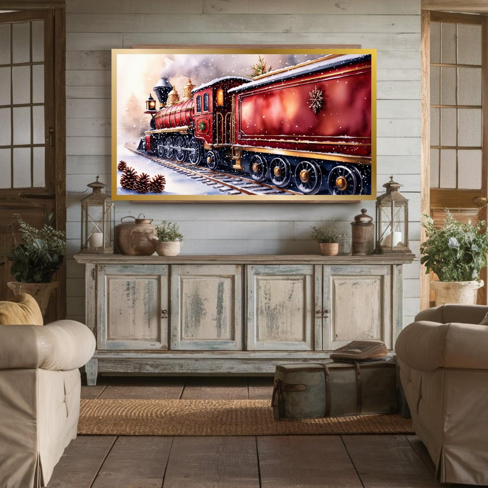 Magical Christmas Train Digital Download - Samsung Frame TV Art ...