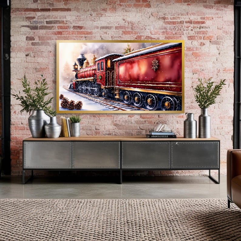 Magical Christmas Train Digital Download - Samsung Frame TV Art ...