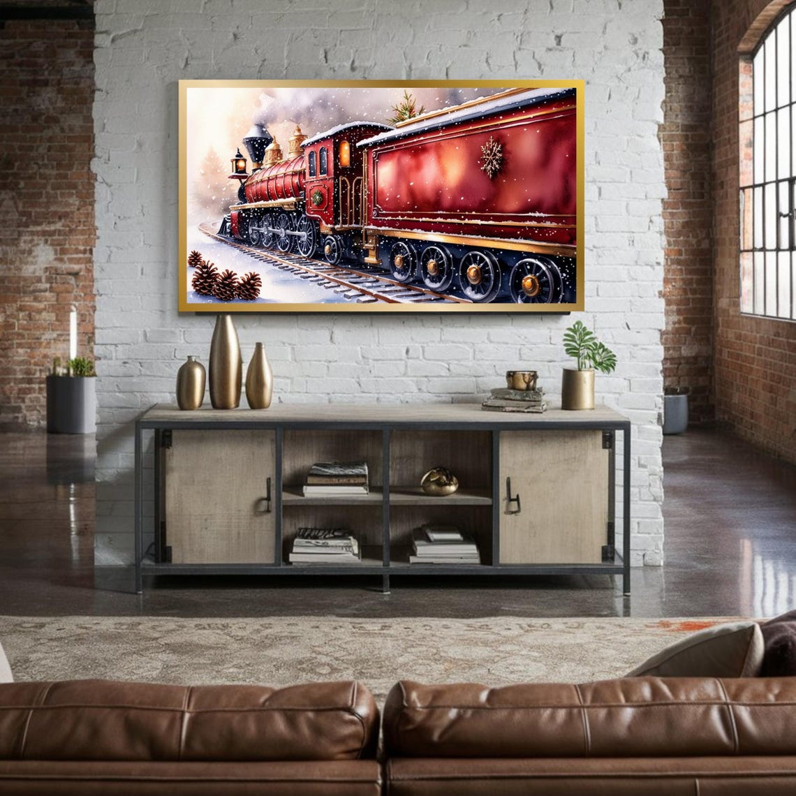 Magical Christmas Train Digital Download - Samsung Frame TV Art ...
