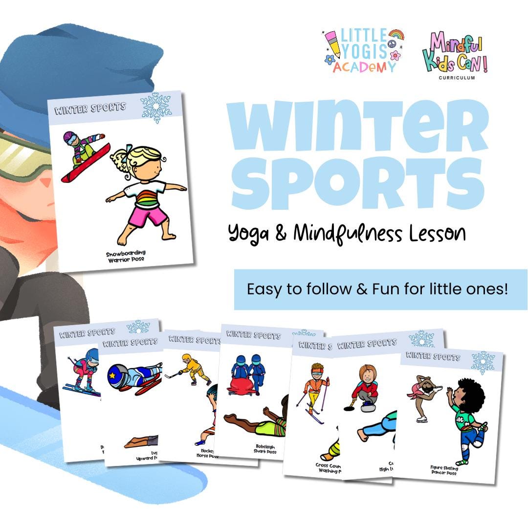 Winter Sports Themed Yoga Lesson - Etsy