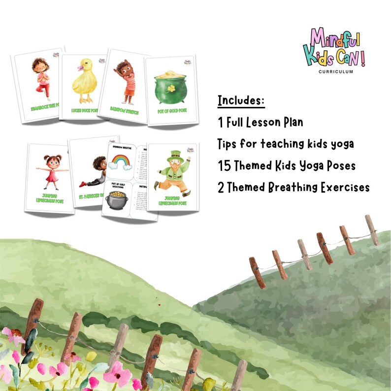St. Patrick’s Day Yoga Lesson Plan for Kids - Etsy