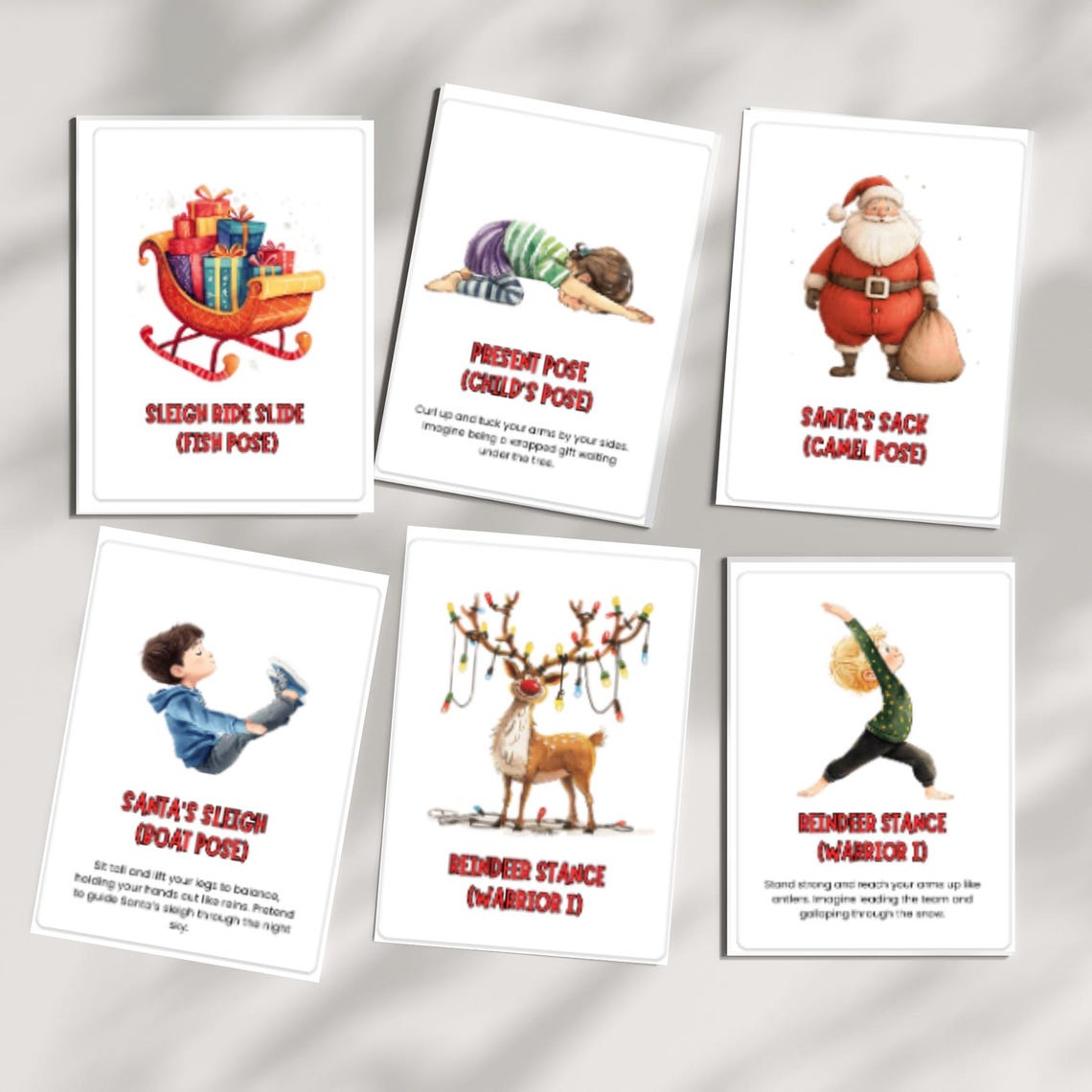 Christmas Yoga & Mindfulness Lesson - Etsy