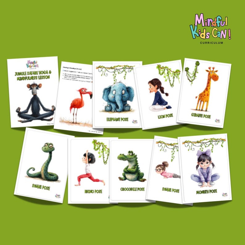 Safari Adventure Kids Yoga Lesson Plan - Etsy