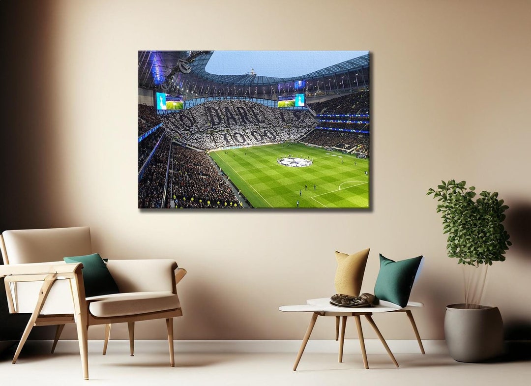 Tottenham Hotspur Stadium Canvas Wall Art Design | Poster Print Décor ...