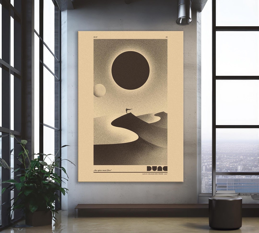 Dune Poster, Dune Movie Canvas Wall Art 2021, Arrakis Desert Planet ...