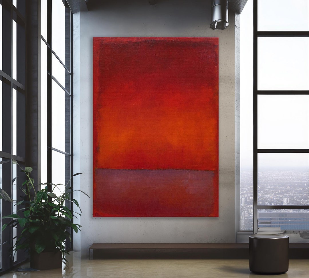 Mark Rothko Pink and White Abstract Wall Art Reproduction, Rothko ...