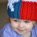 CROCHET GRAPH - Texas Flag Color Grid for Crochet or Knit Beanies - Etsy