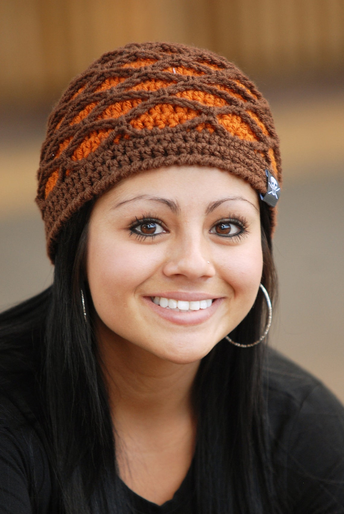 CROCHET HAT PATTERN Fishnet Beanie - Etsy